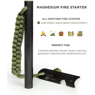 3In1 Outdoor Emergency Survival Stone Fire Starter Flint Striker ...