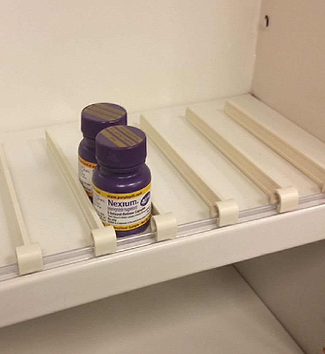 10 D Clip On Shelf Divider For Front Rail For Shelf Divider Management