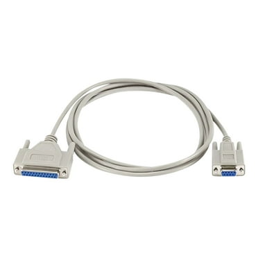 Kentek 6 Feet FT DB9 Female to DB25 Male Serial RS-232 Cable Adapter Cord AT Modem 28 AWG F/M ...