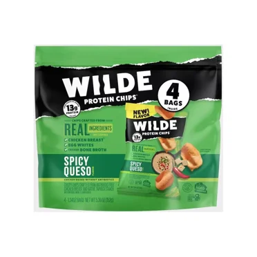 WILDE High-Protein Chicken & Waffles Chips, 1.34oz, Pack of 8 - Walmart.com