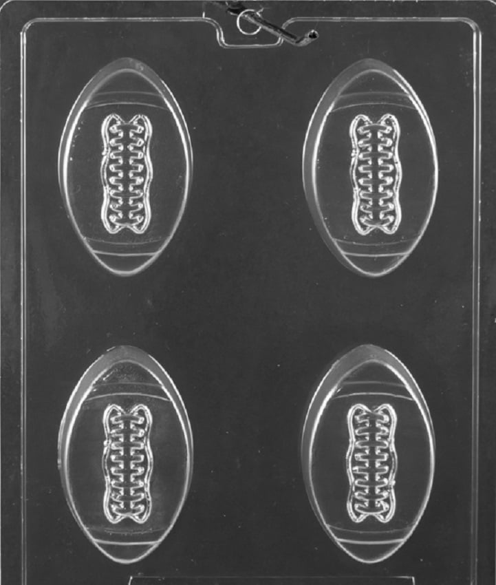 Chocolate Football Mold Grandmama's Goodies M061 Plain Round Fancy ...