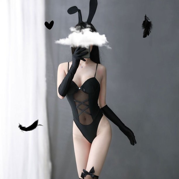 Lencería sexy, uniforme de rol, tentación, juego, perspectiva sexy, mono, copa, cadera, club ...