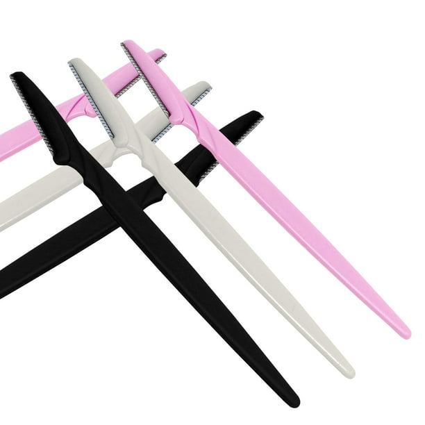 6 Pack Eyebrow Razor Trimmer [Extra Precision] Disposable Facial Hair ...