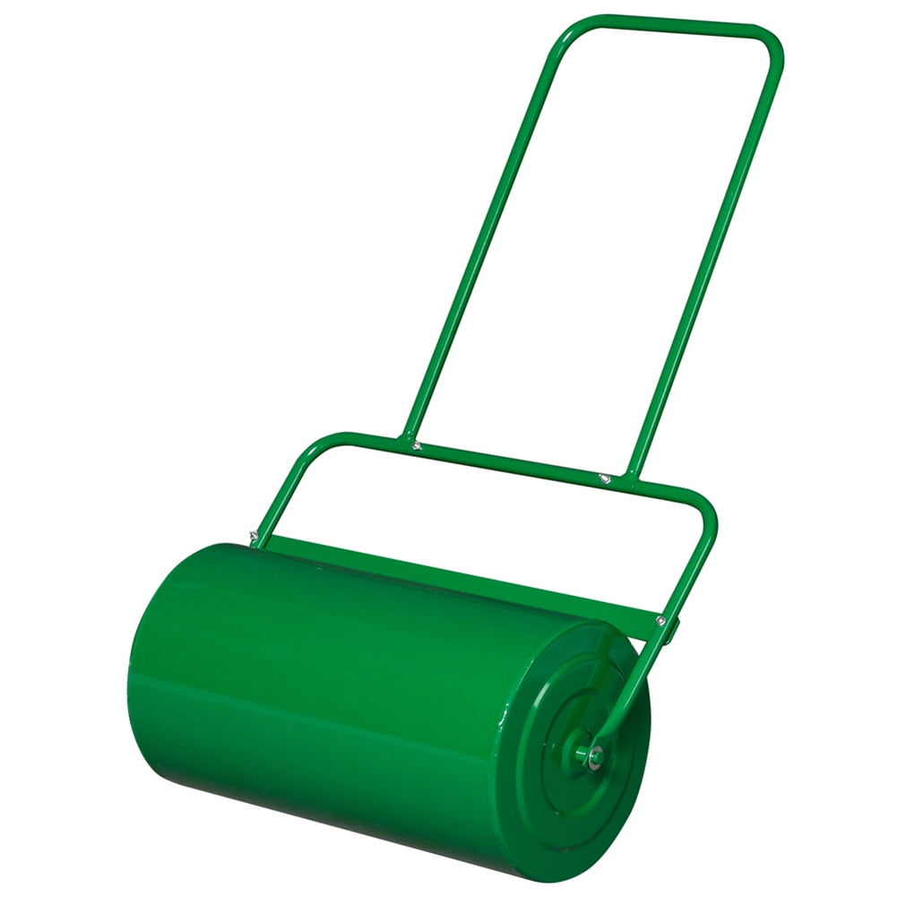 Canddidliike Push/Tow Poly Lawn Roller Garden Drum Roller with U Shaped ...