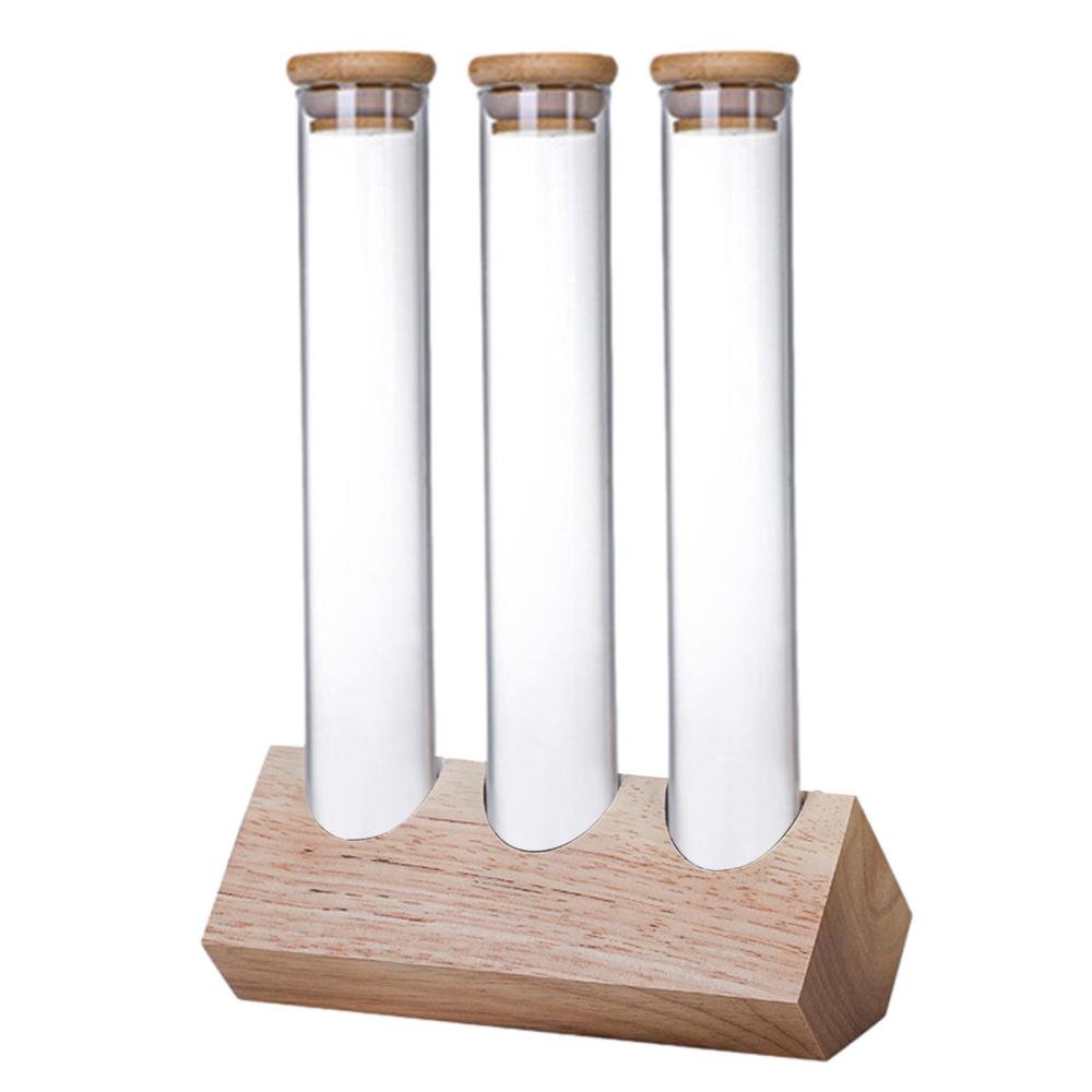 Glass Storage Tubes With Cork | Sealed Clear Glass Organizer Bottle ...