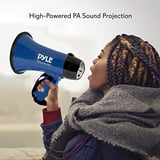 PYLE PMP21BL - Compact & Portable Megaphone Speaker with Siren Alarm ...