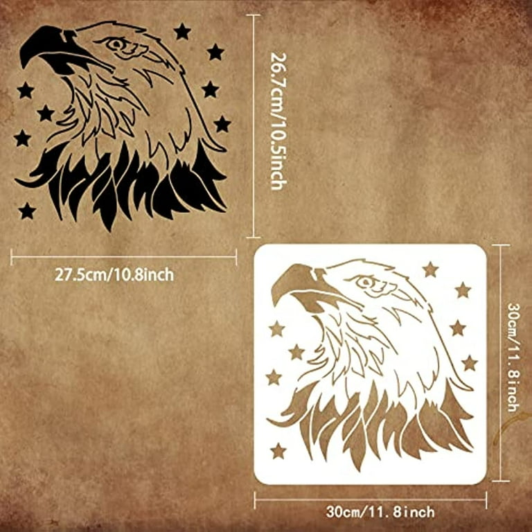Eagle Head Stencil