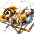 3drose, Funny Raccoon in Sunglasses, Shorts, Sits in a Beach Chair Cool ...