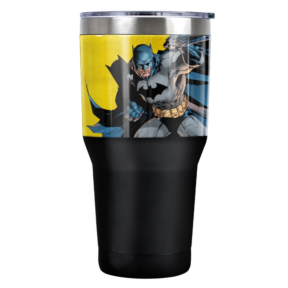 Batman Official Classic Logo 30 oz Travel Tumbler, Stainless Steel ...
