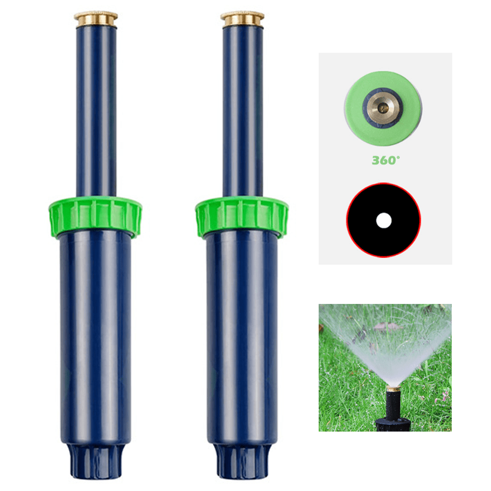 2 turbinas de aspersores retráctiles con aspersores de 360° | Walmart ...