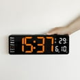 Giyblacko Clock Large LED Digital Wall Clock Temperature Date Day ...