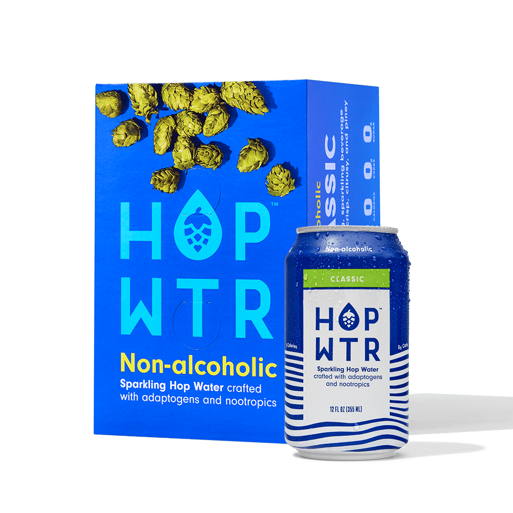 HOP WTR - Sparkling Hop Water - Classic (12 Pack) - NA Beer, No ...