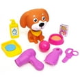 Kid Connection Puppy Salon Playset, 26 Pieces, Travel-Friendly Grooming ...