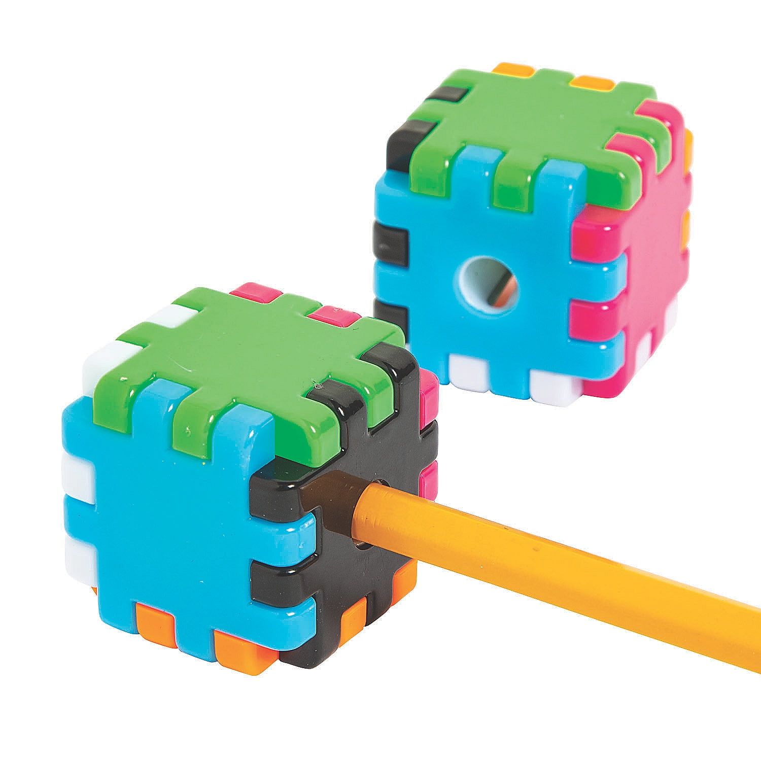 Cube Puzzle Pencil Sharpener - Stationery - 12 Pieces - Walmart.com