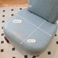 34" Accent Chair, Reading Chair, Armless Chair with Solid Wood Legs ...