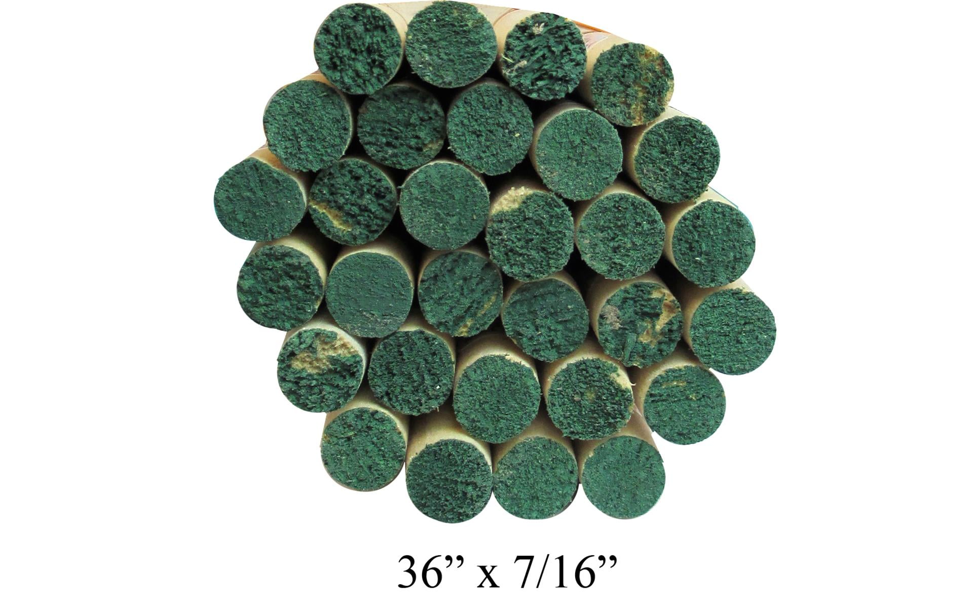 Cindoco 36010118 Dowel Rod Hardwood 36" X 7/16" Color Coded Jade Green ...
