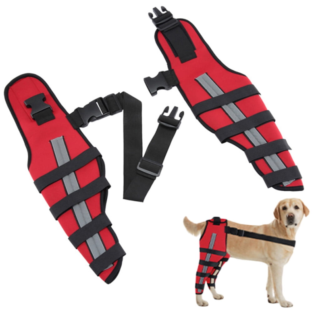 LEERUI 1Pair Dog Leg Brace for Hind Leg, Dog Knee Brace for Back Leg ...
