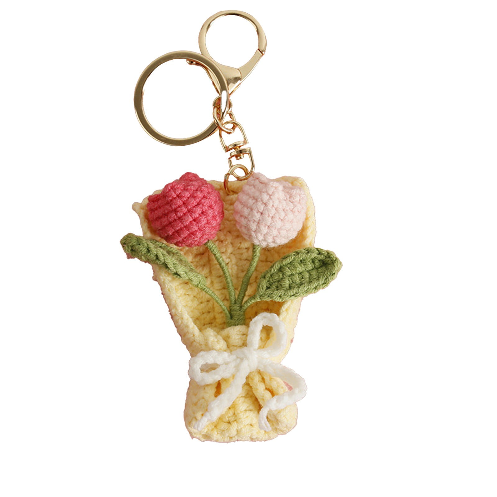 Click here for Rbaofujie Crochet Flower Bouquet Charm  Pink Handm... prices