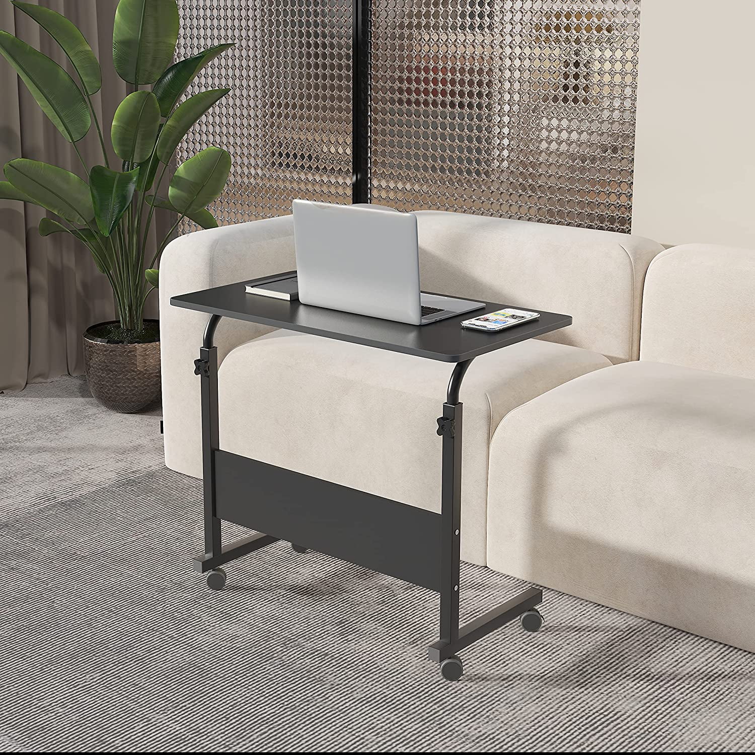 Soges Adjustable Movable Laptop Computer Desk for Bed Sofa Black 31.5 ...