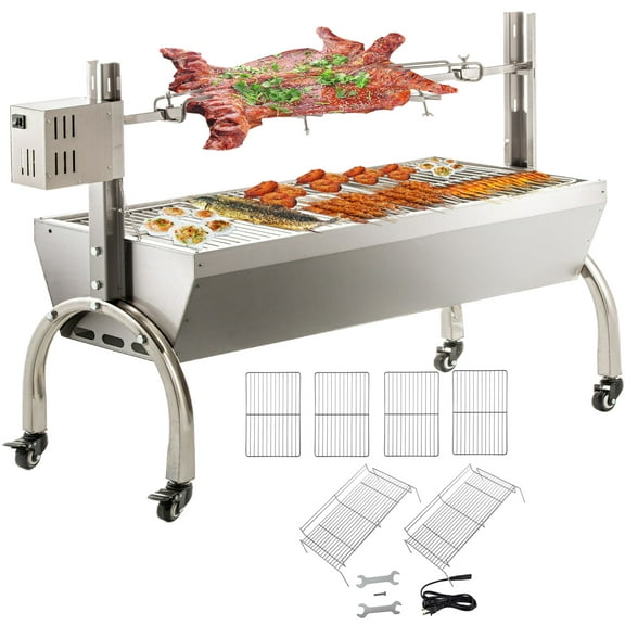 105,000 BTU Natural Gas Rotisserie Oven Grill Roaster with Auto ...