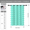 Blue and White Checkered Pattern Blackout Curtains,Triple Weaved Fabric ...