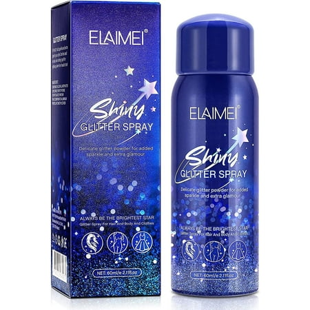 60ml Glitter Spray, Body Shiny Glitter Spray For Skin, Face, Hair And ...
