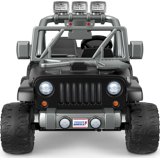 12V Power Wheels Jeep Wrangler Willys Battery-Powered Ride-On Vehicle ...