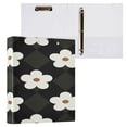 2 Pack PVC Round Ring Binders, 200 Sheet Capacity D-Ring File Folder ...
