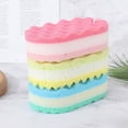 Agiufgs Bath Sponge 16.5 X 9 X, Unbalanced Design Produces Rich Foam ...