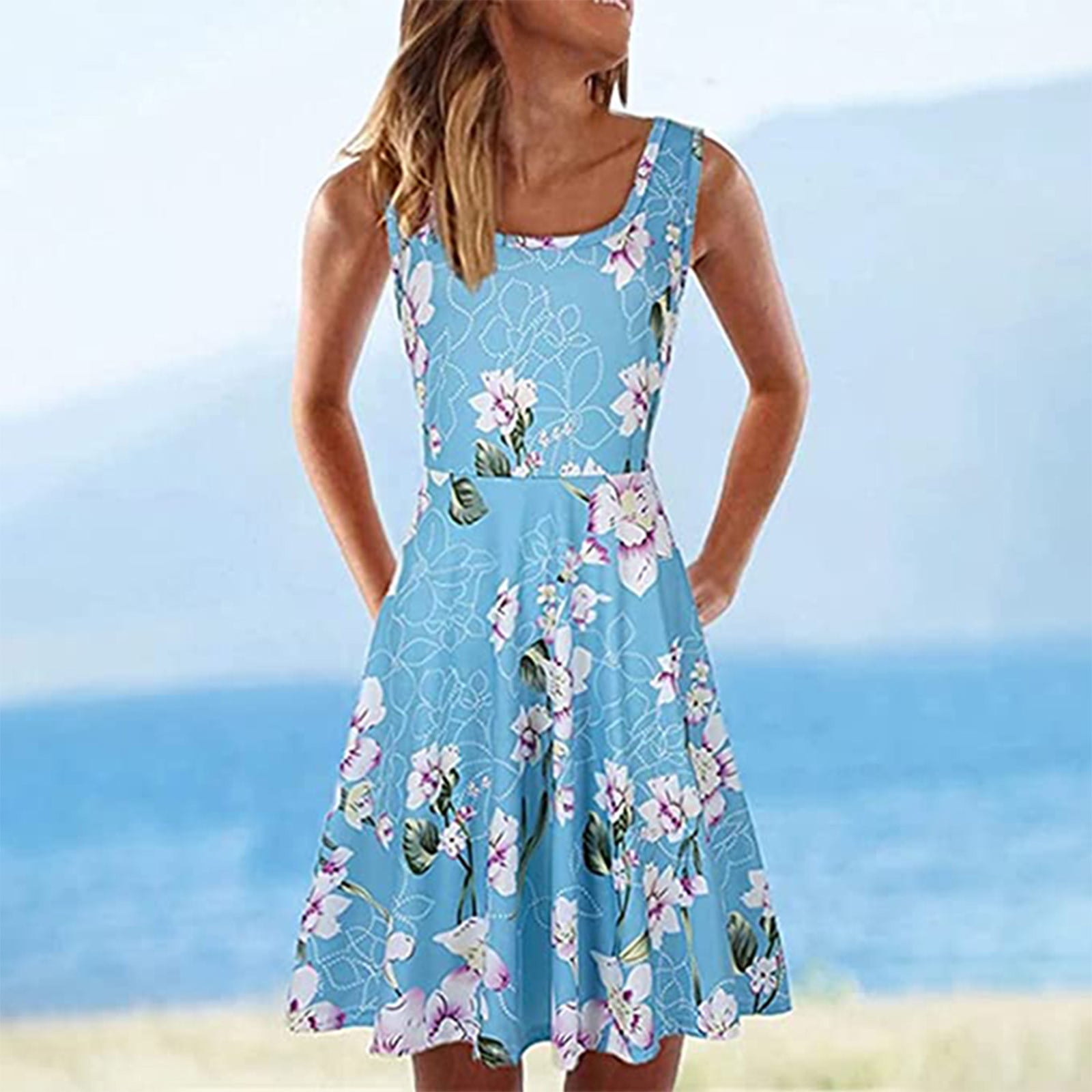 Casual Light Blue Dresses