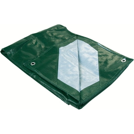 Kleton Polyethylene Tarp, Industrial Green/Silver, 30 x 50 Feet, 9 Mils ...