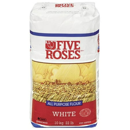 Five Roses All Purpose Bleached Pre -Sifted Flour, 22 lb - Walmart.com