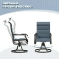 UDPATIO Patio Swivel Dining Chairs Set of 8, Outdoor Swivel Chairs High ...