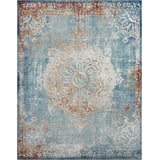 Transitional 9x12 Area Rug (8'10'' x 12'2'') Oriental Navy, Gold Living ...