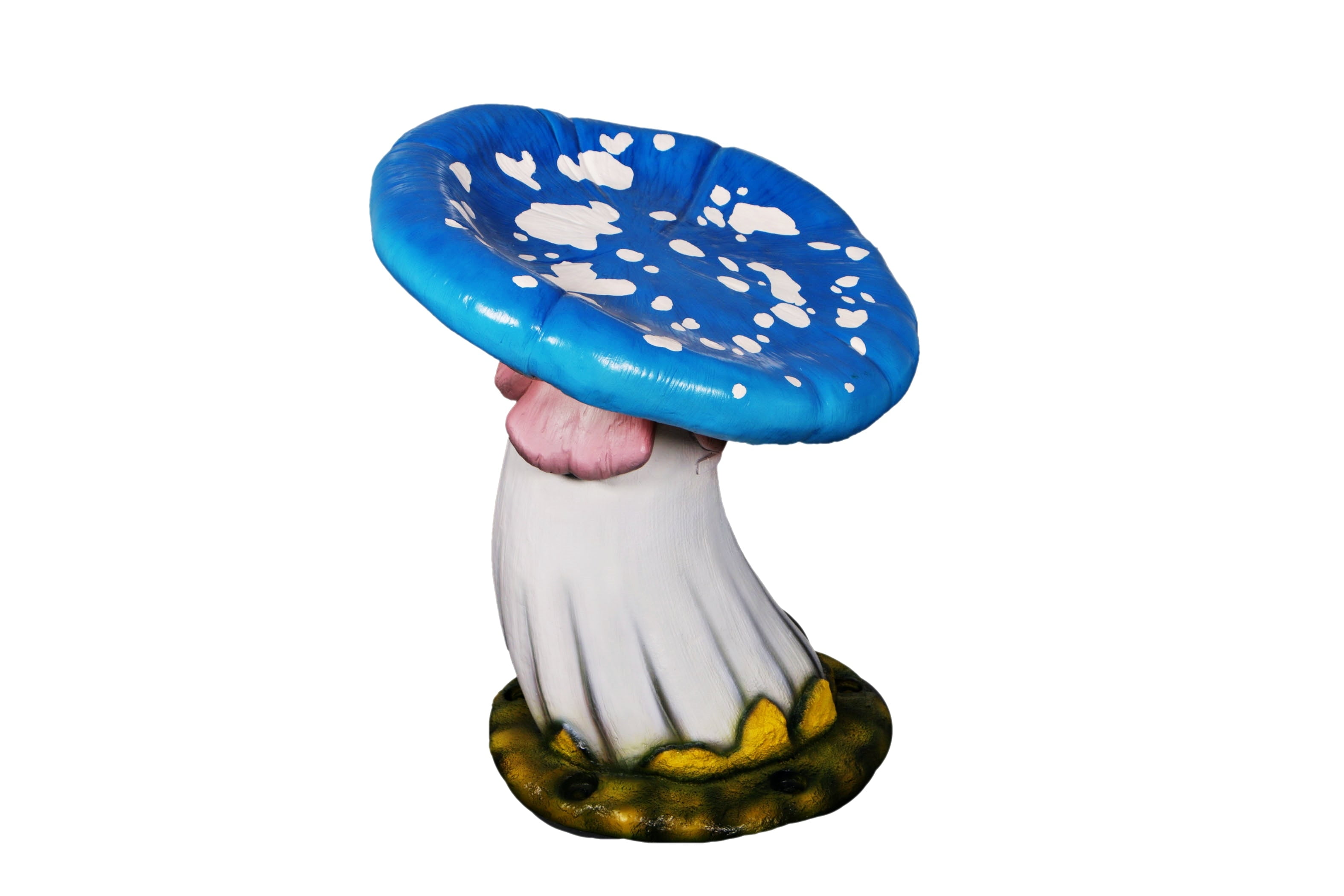 Blue Single Mushroom Stool Over Sized Statue - Walmart.com
