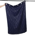 AURARMLET Sun-Blocking Dark Blue Grommet Curtain Panel Polyester for ...