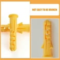 TABLZONE 200Pack Yellow Plastic Fixity Wall Plug for Construction ...