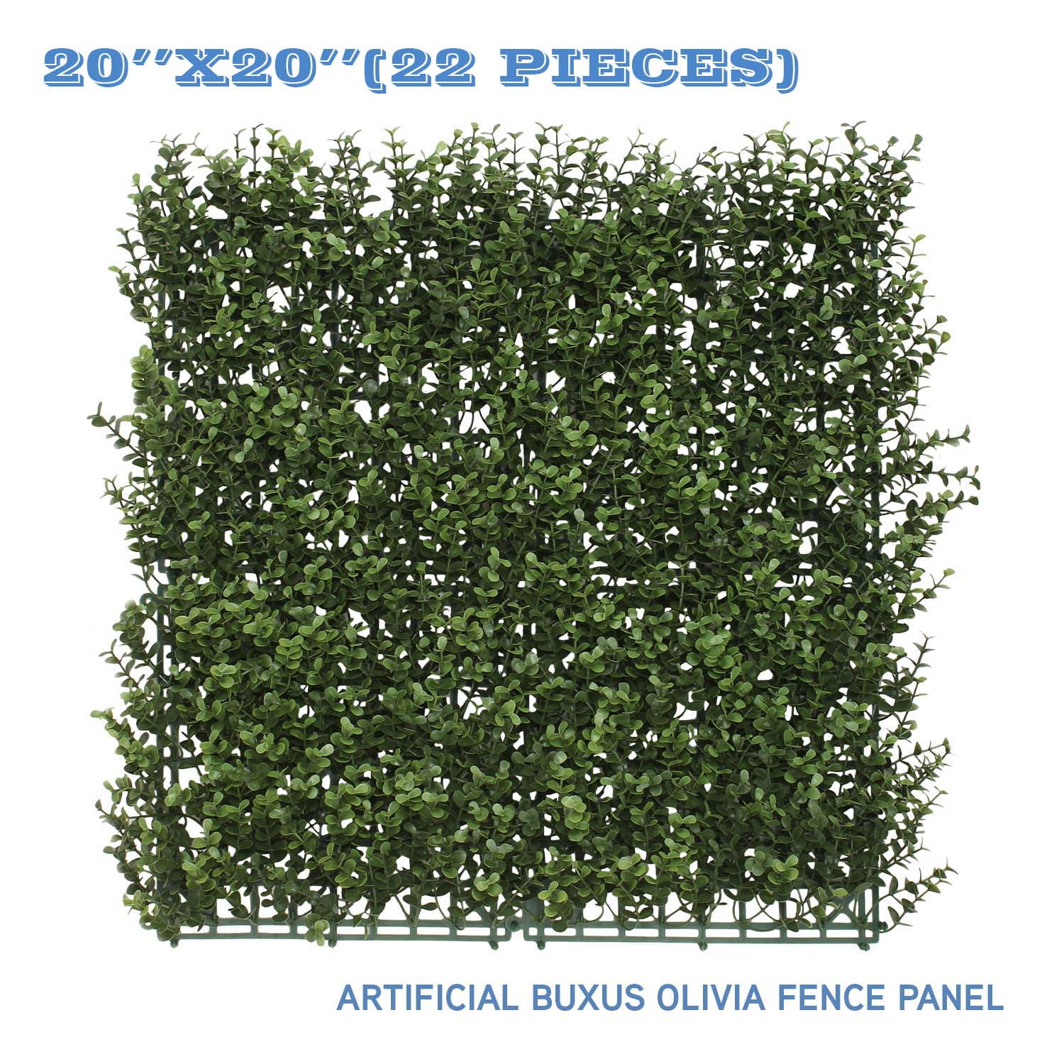 Sunshades Depot Artificial Buxus-Olivia Fence Panel Green Wall ...
