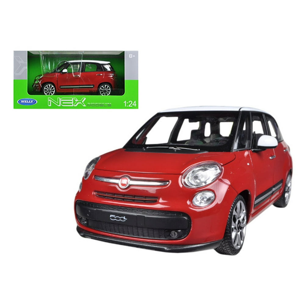 2013 Fiat 500L Red 1/24 Diecast Car Model by Welly - Walmart.com ...