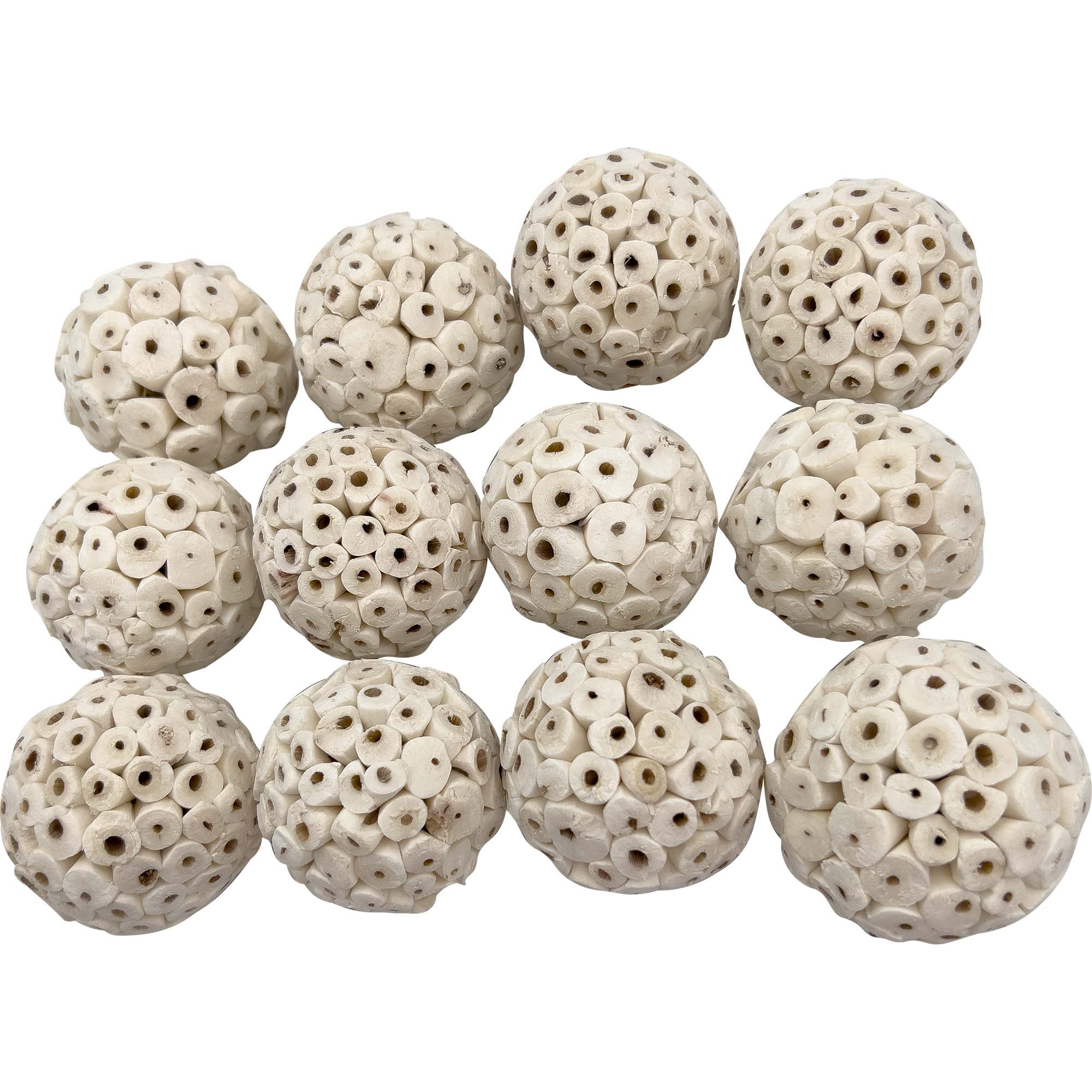 5106 Pk12 Small Sola Bird Balls M&M Bird Toys Natural Material ...