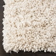 SAFAVIEH Sheep Cherette Solid Polyester Shag Area Rug, Ivory, 3' x 5 ...