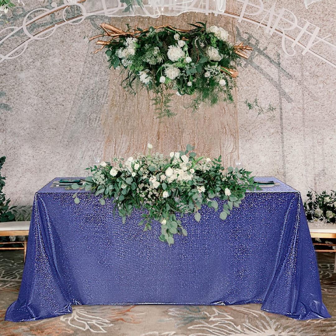 Sequin Tablecloth for Parties 90x156 Inch - Sparkle Glitter Table Cloth ...