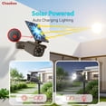2 packs of outdoor solar motion lights, solar floodlight with motion ...