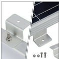 8Pcs Solar Panel Mounting Brackets Kit Plated Silver Aluminum Alloy for ...