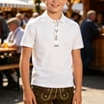 Boys Oktoberfest Embroidered Polo Shirt Short Sleeve Pique Cotton Tee ...