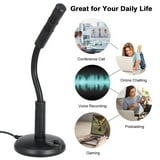 Anself USB Desktop Microphone, Noise Cancelling, Plug and Play, for ...