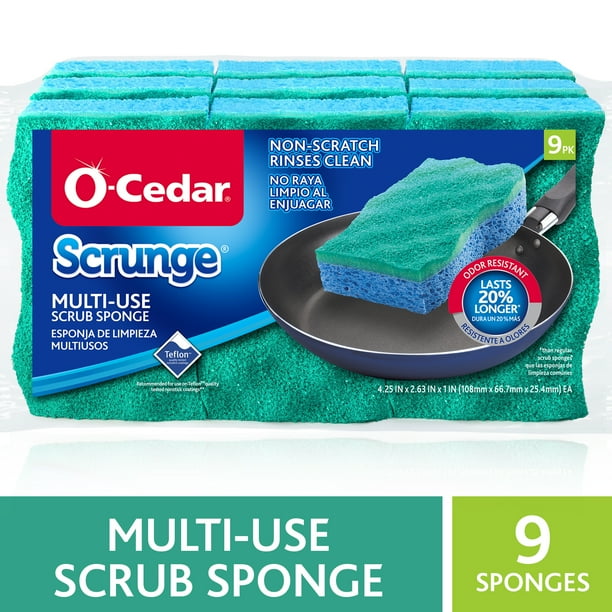 O Cedar Scrunge Sponge, Multi-Use Non-Scratch Sponge, For Kitchen and ...