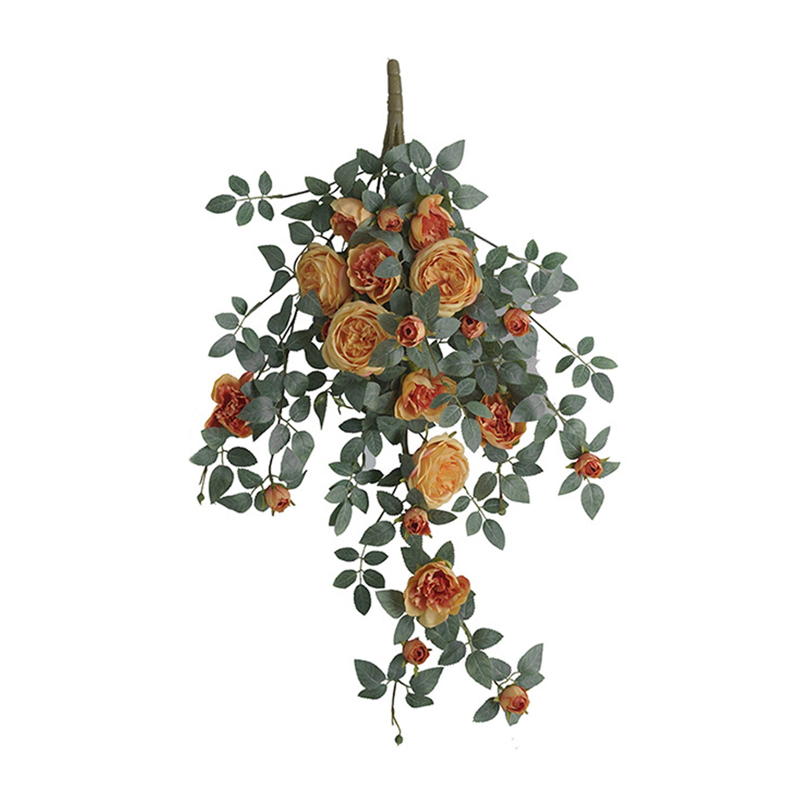 Asdomo Hanging Artificial Rose Flower Plants Hanging Vine Wall For ...
