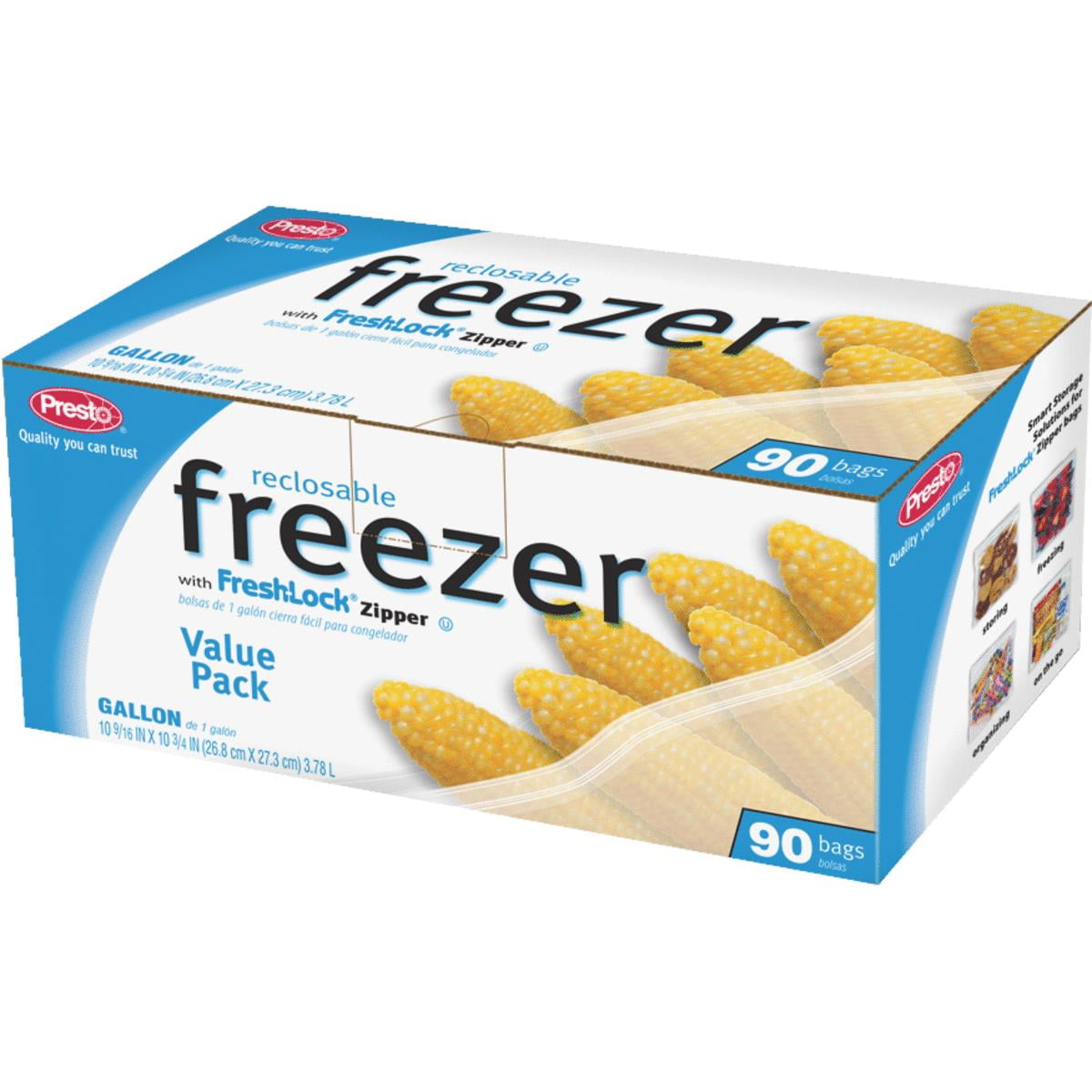 Presto 1 Gal. Reclosable Freezer Bag (90 Count) C00482S0 - Walmart.com