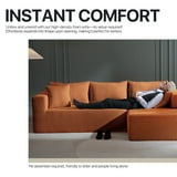 Free Shipping! Focalsweet 107" L-Shaped Sectional Sofa - Corduroy ...